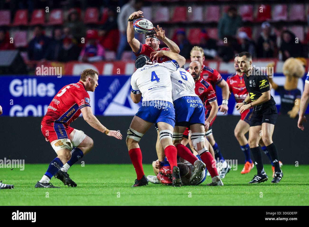 Jerome DUFOUR of Beziers during the Pro D2 match between Beziers and ...
