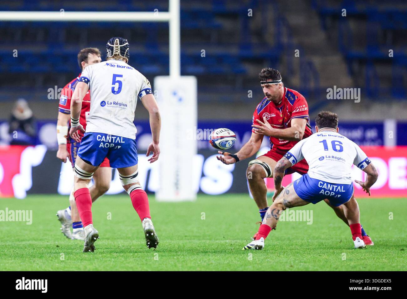 Jerome DUFOUR of Beziers during the Pro D2 match between Beziers and ...