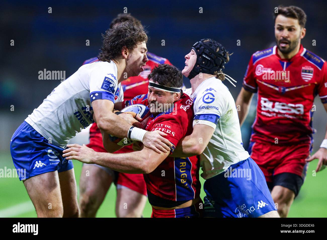 Jerome DUFOUR of Beziers during the Pro D2 match between Beziers and ...