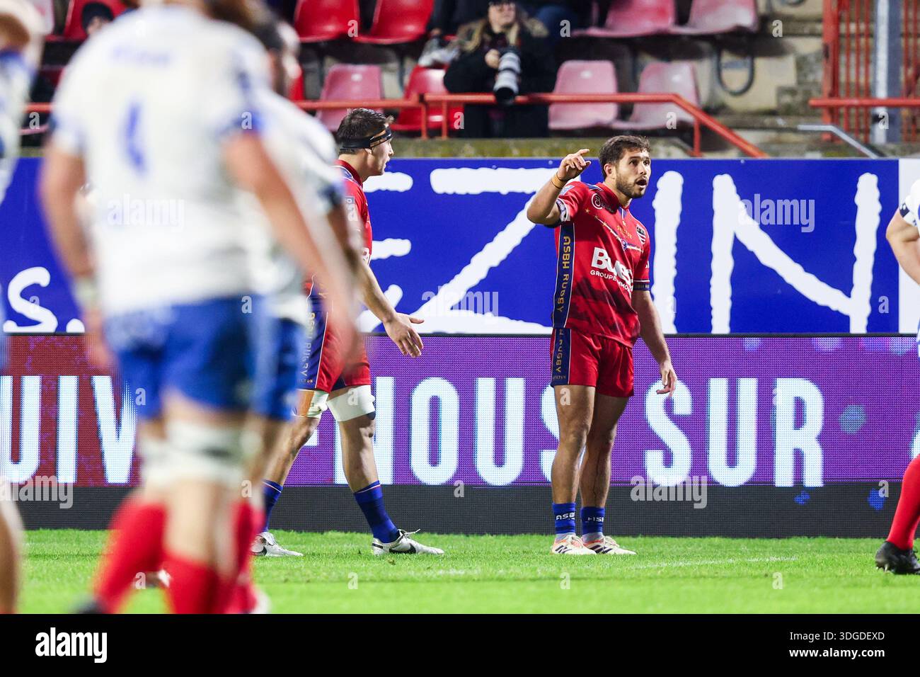 Pierre COURTAUD of Beziers during the Pro D2 match between Beziers and ...