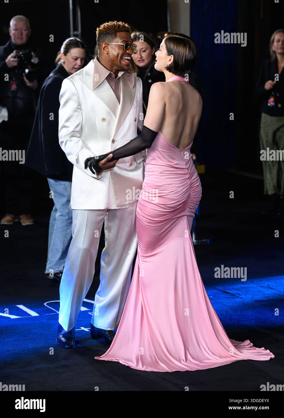 London, UK. January 16th, 2026. Jeremy Pope and Jessica Alexander ...