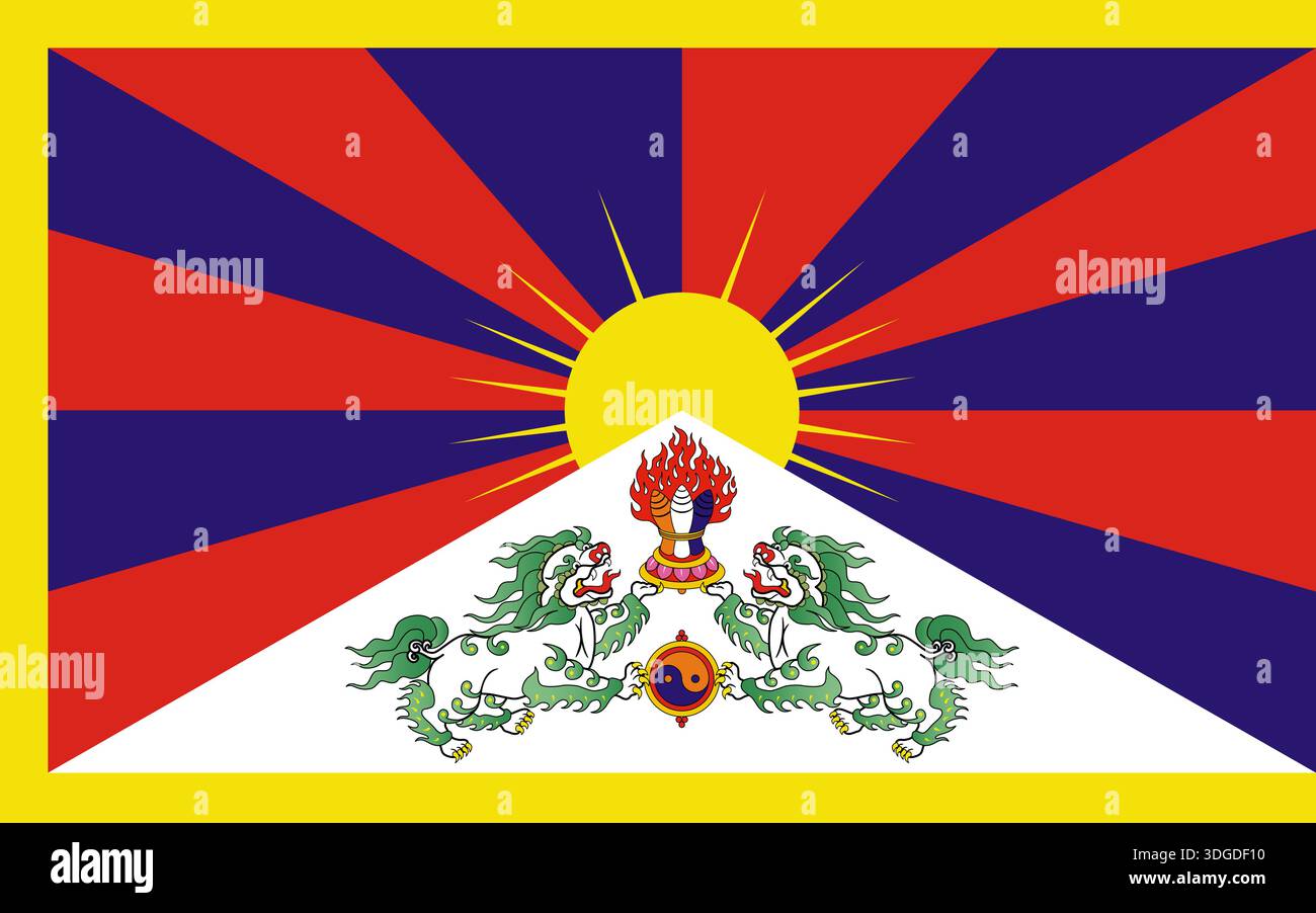 Tibet tibetan plateau Stock Vector Images - Alamy