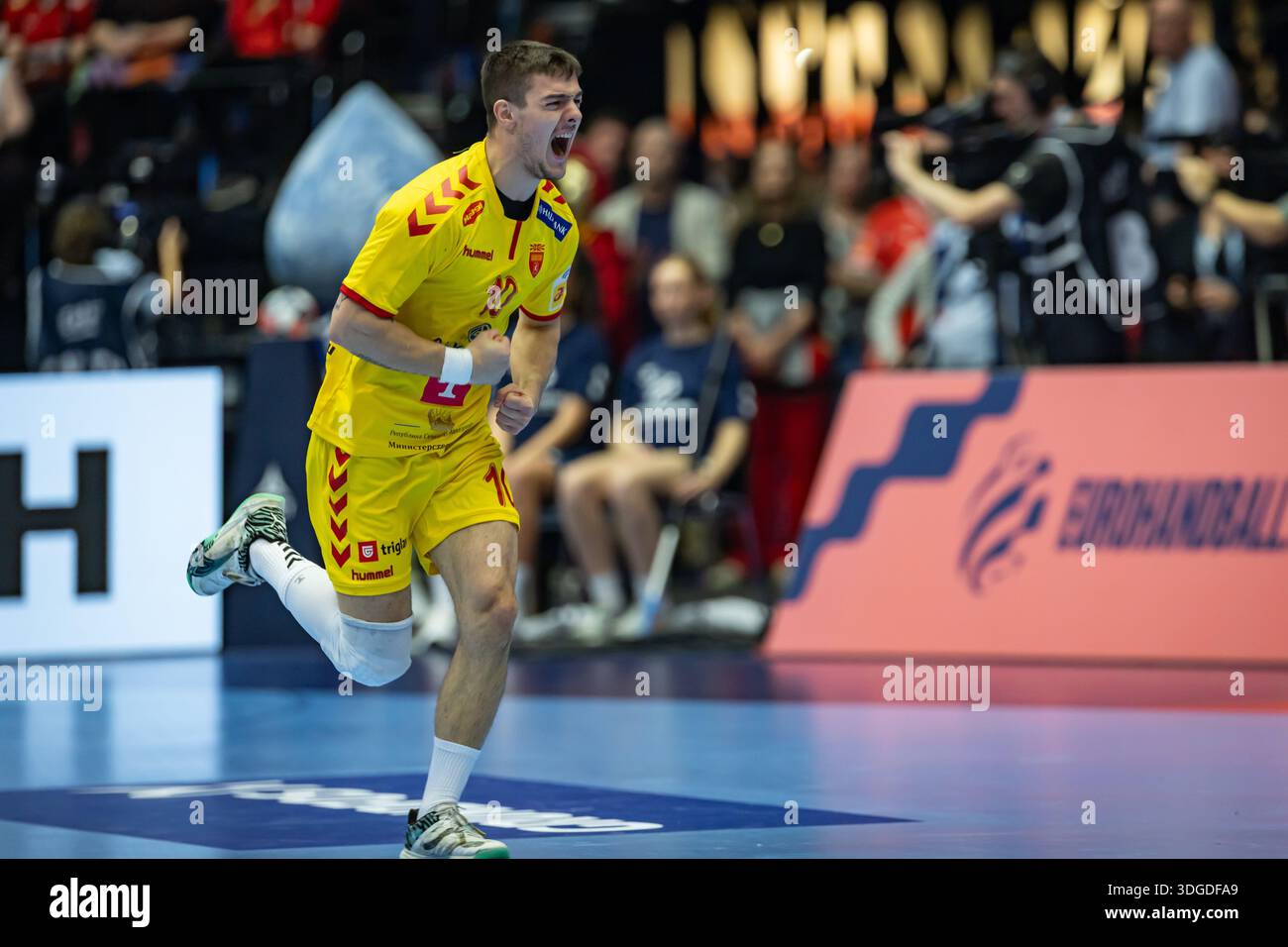 HERNING, DENMARK - JANUARY 16: celebration / goal celebration Marko ...