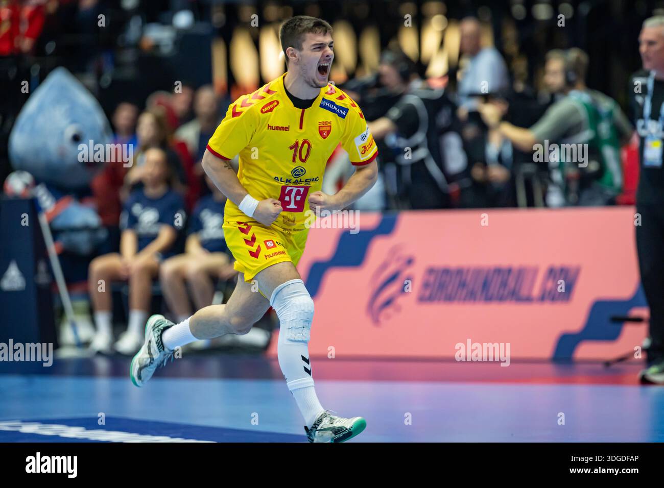 HERNING, DENMARK - JANUARY 16: celebration / goal celebration Marko ...
