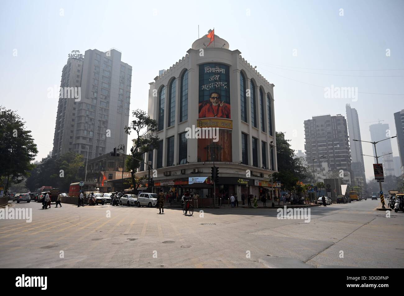 MUMBAI, INDIA - JANUARY 16: General view of Shiv Sena Bhavan after the ...