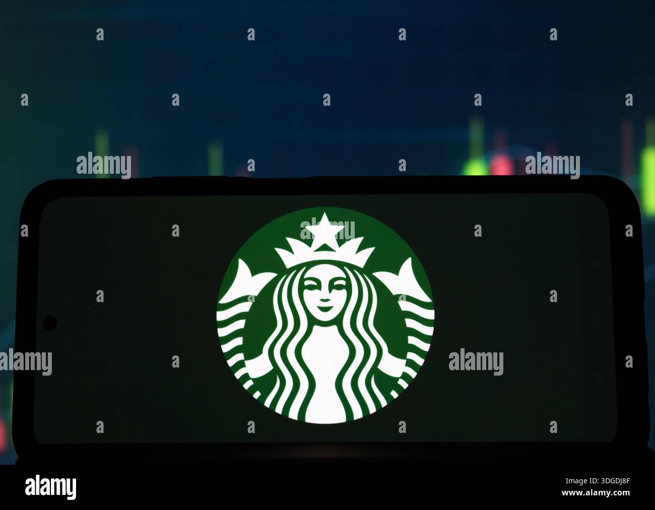 Germany. 16th Jan, 2026. In this photo illustration, the Starbucks ...