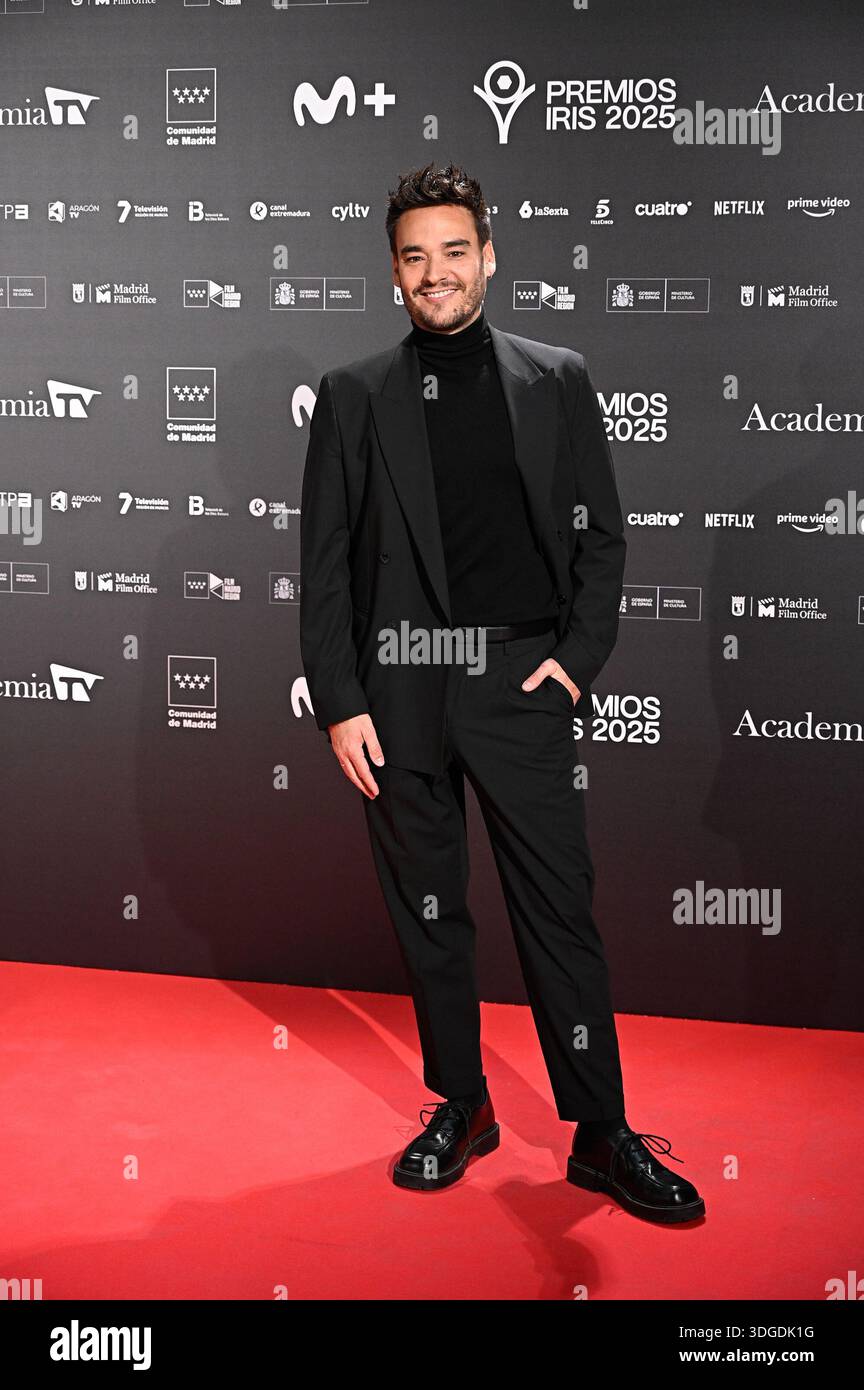 David Moreno at the Iris Awards 2025 at the Real Casa de Correo on 16 ...