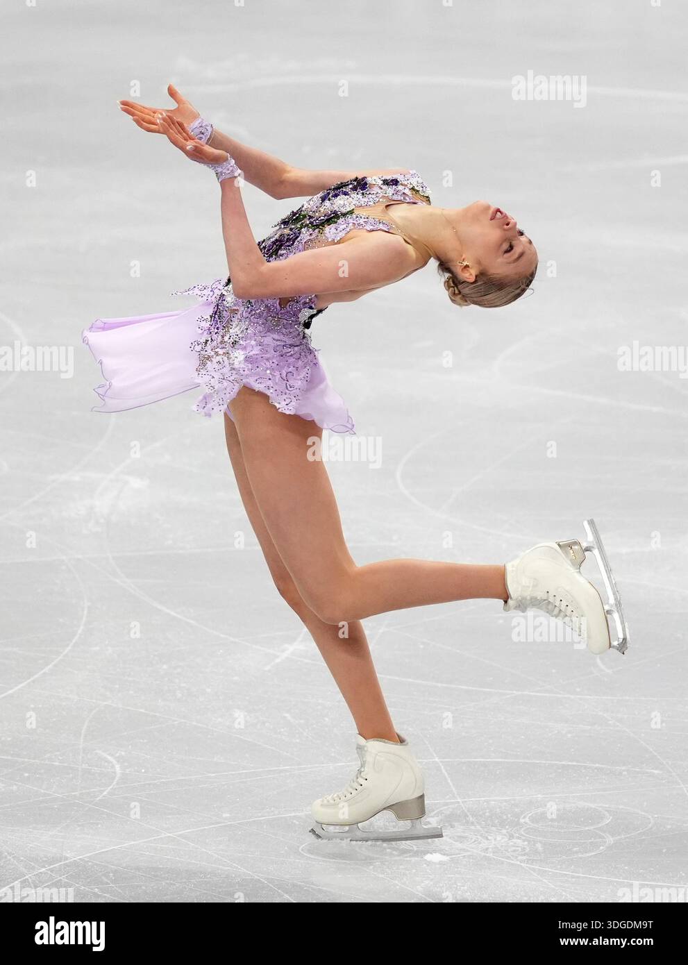 Switzerland's Kimmy Repond during the Women's Free Skating on day three ...
