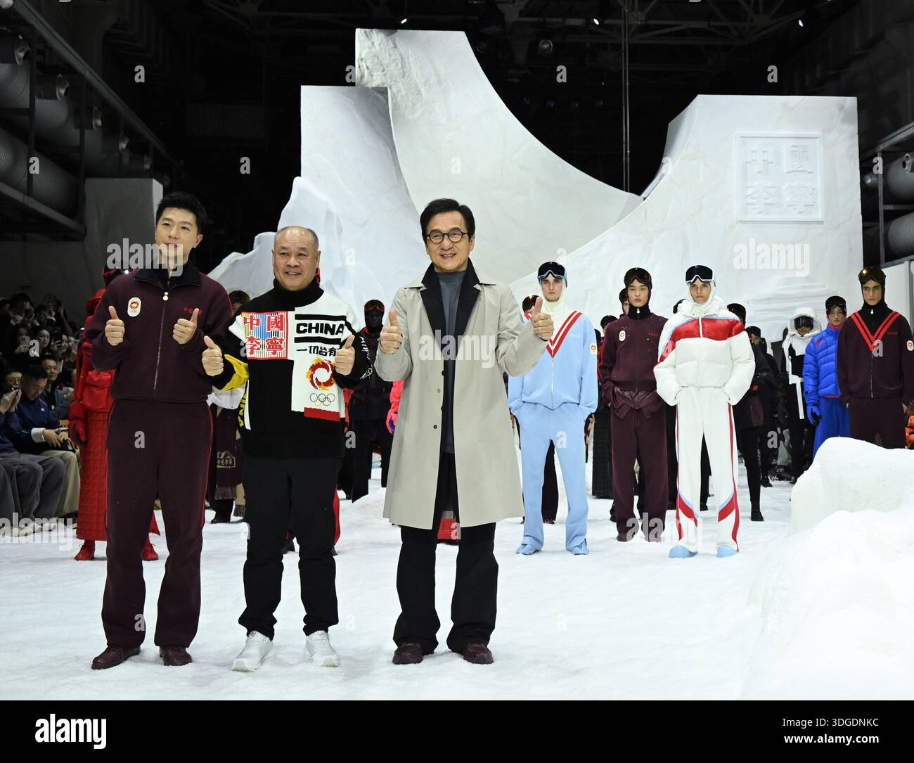 Milan, Italy. 16th Jan, 2026. Milan, Italy Li-ning Fall 2026 Men's ...