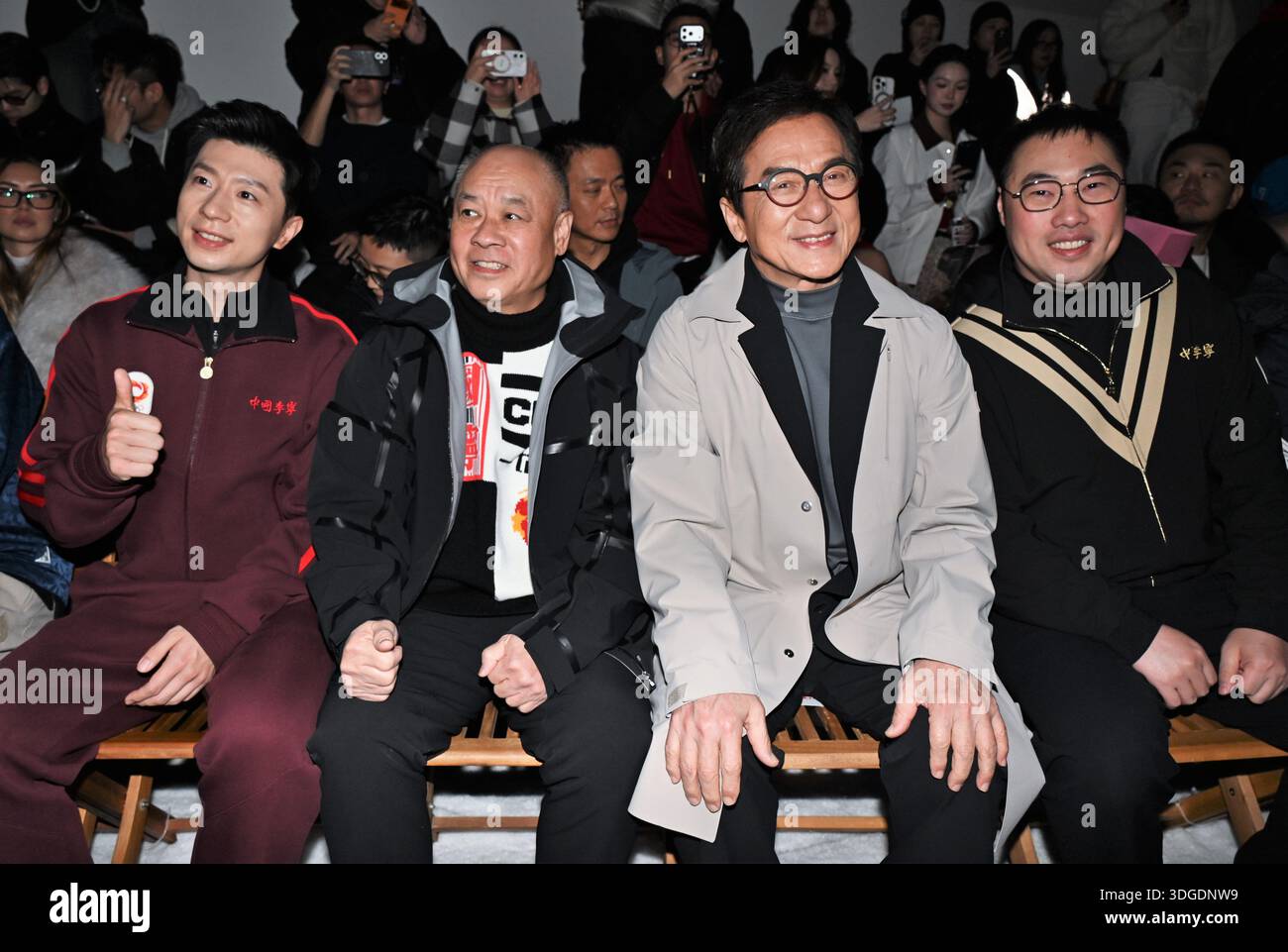 Milan, Italy. 16th Jan, 2026. Milan, Italy Li-ning Fall 2026 Men's ...