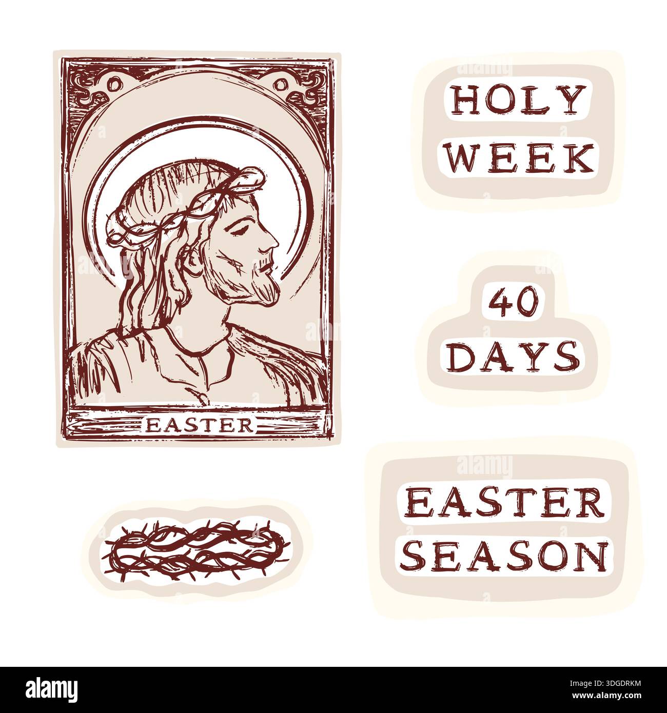 Christian Easter Symbols Clip Art
