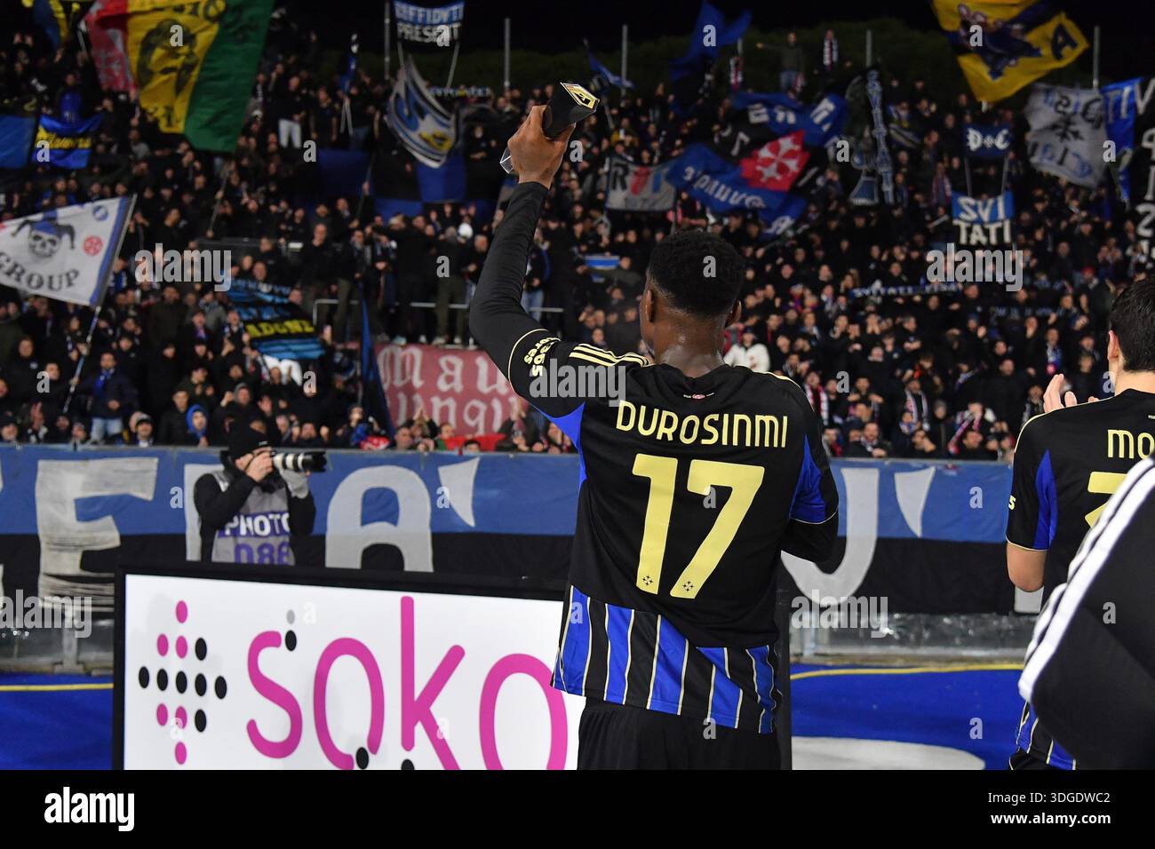 Rafiu Adekunle Durosinmi (Pisa) celebrates during Pisa SC vs Atalanta ...