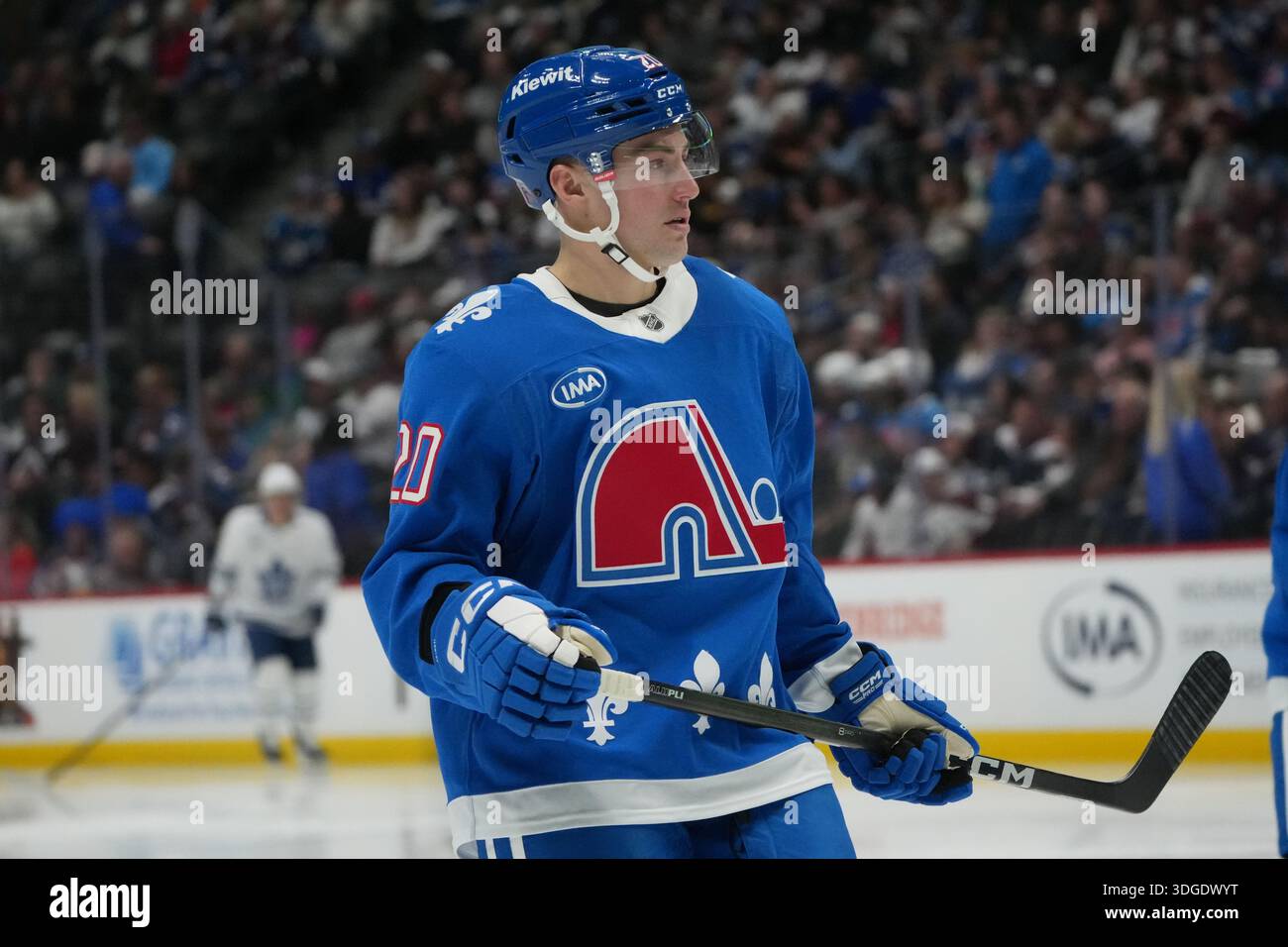 Colorado Avalanche center Ross Colton (20) in the second period of an ...