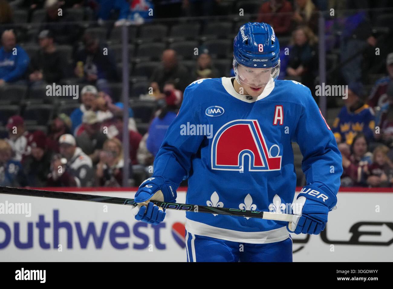 Colorado Avalanche defenseman Cale Makar (8) in the second period of an ...