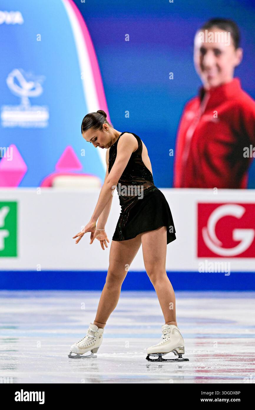 Livia KAISER (SUI), during Women Free Skating, at the ISU Figure ...