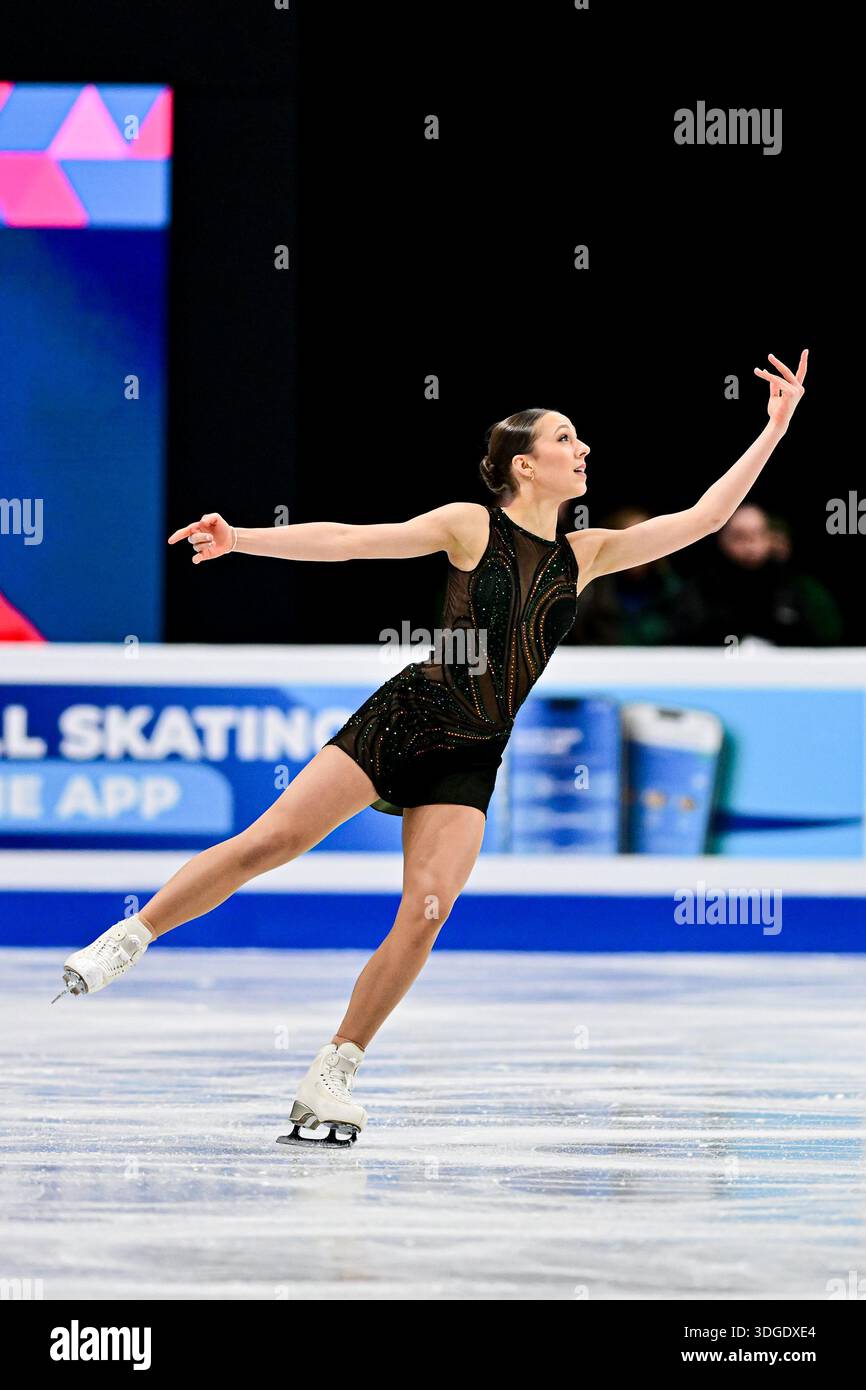 Livia KAISER (SUI), during Women Free Skating, at the ISU Figure ...