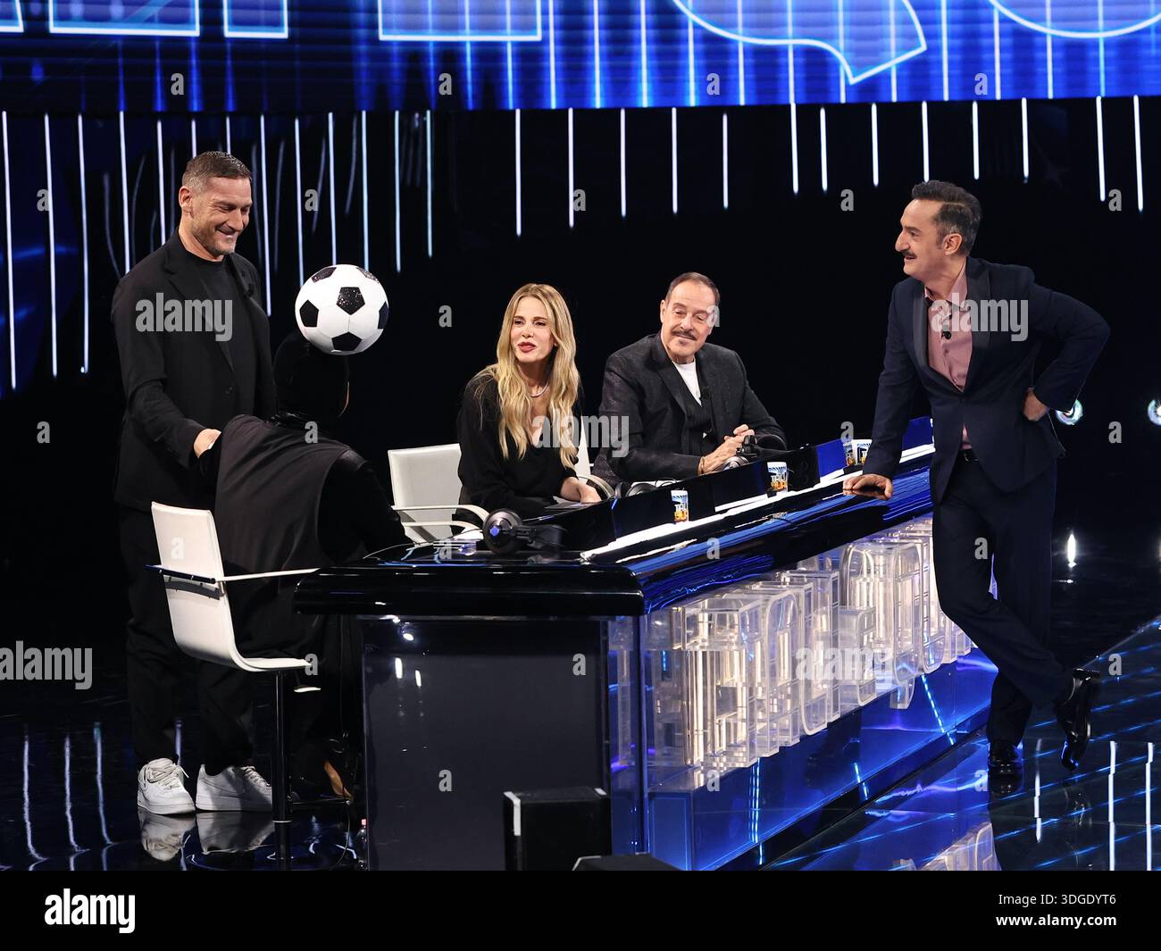 Rome, Italy. 16th Jan, 2026. Rome, Rai studios (formerly Dear), TV show ...