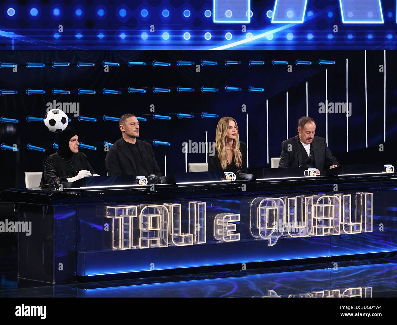 Rome, Italy. 16th Jan, 2026. Rome, Rai studios (formerly Dear), TV show ...