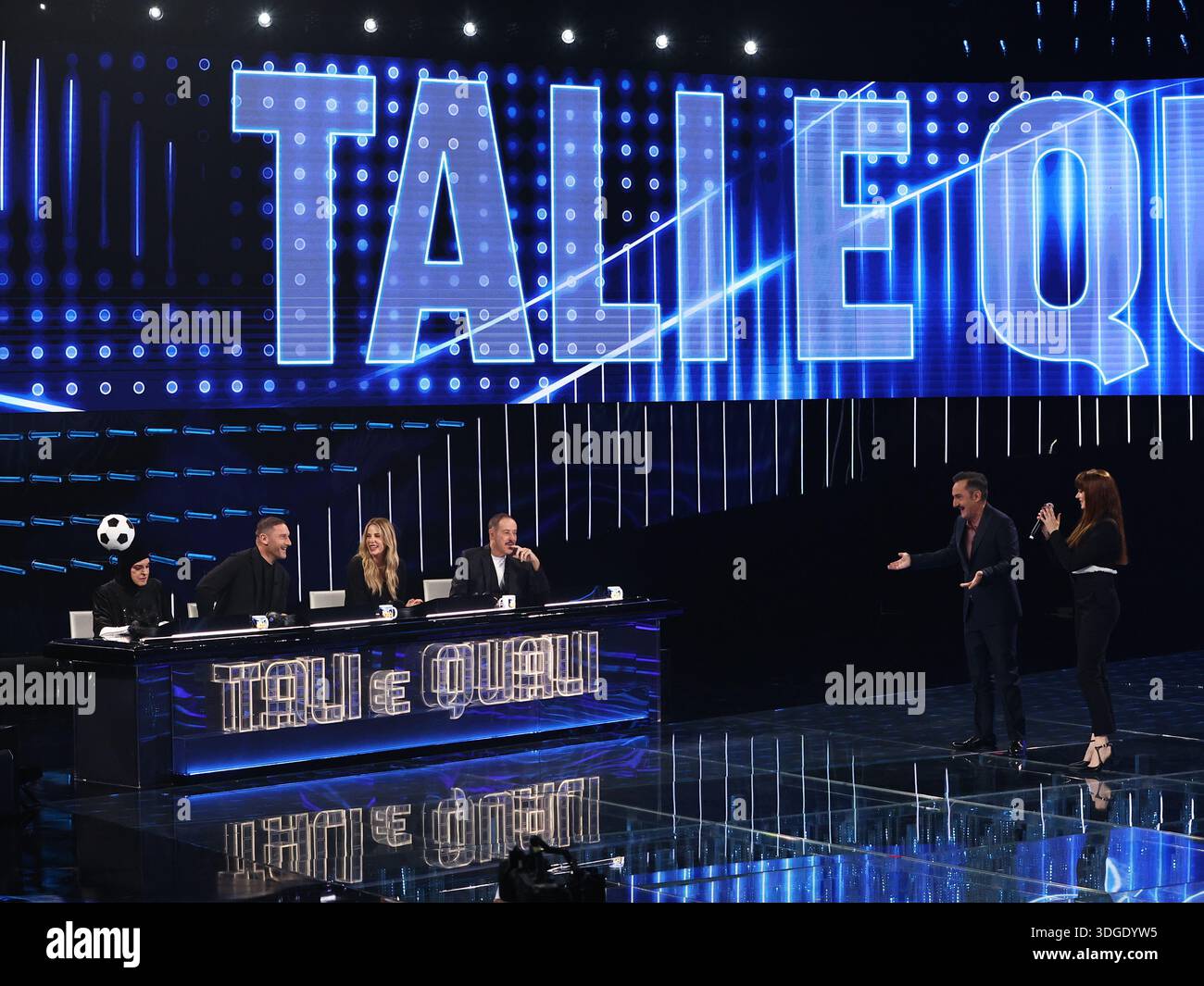 Rome, Italy. 16th Jan, 2026. Rome, Rai studios (formerly Dear), TV show ...