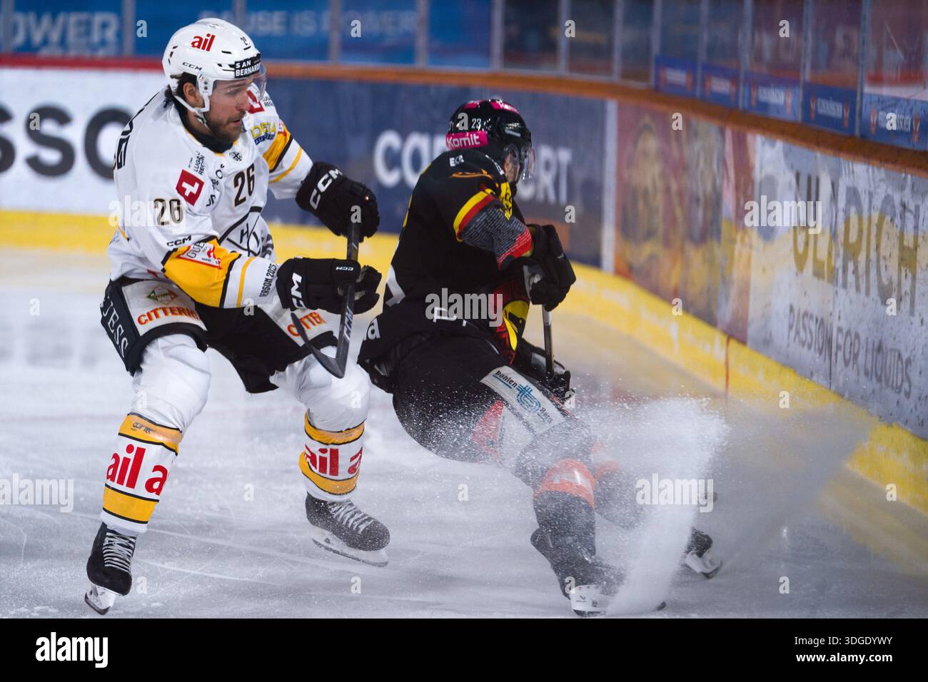 16/01/2026, Bern, PostFinance Arena, NL: SC Bern - HC Lugano, #26 David ...