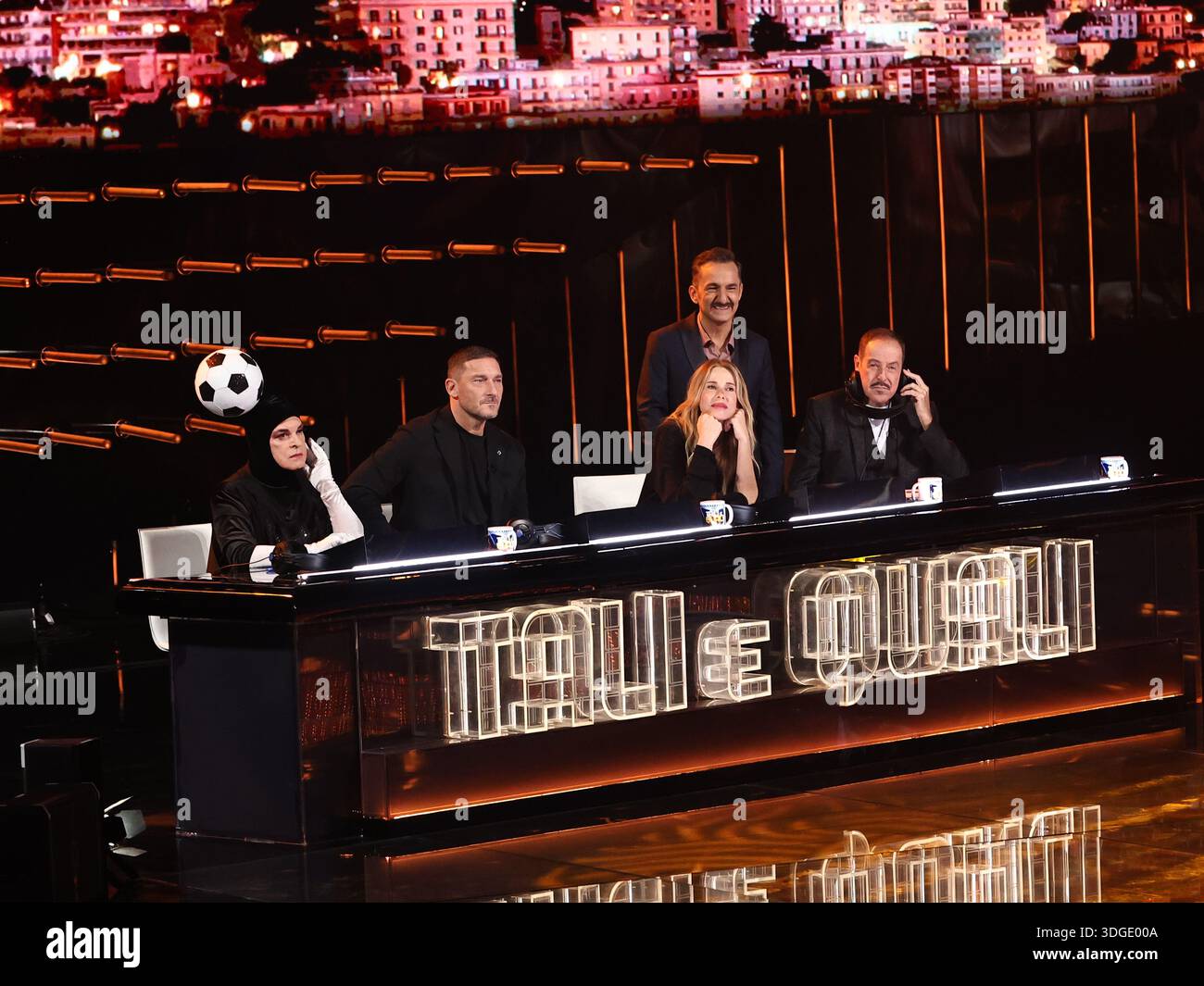 Rome, Italy. 16th Jan, 2026. Rome, Rai studios (formerly Dear), TV show ...