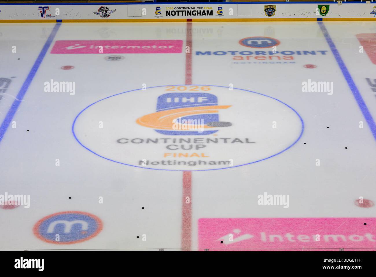 The IIHC Logo before the HC Torpedo v Angers 2026 IIHF(International ...