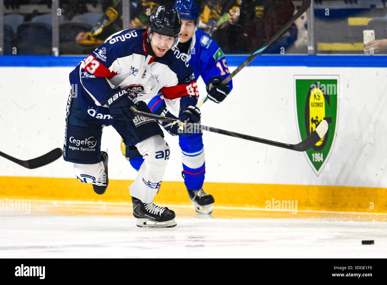 Olivier Archambault of Angers during the HC Torpedo v Angers 2026 IIHF ...