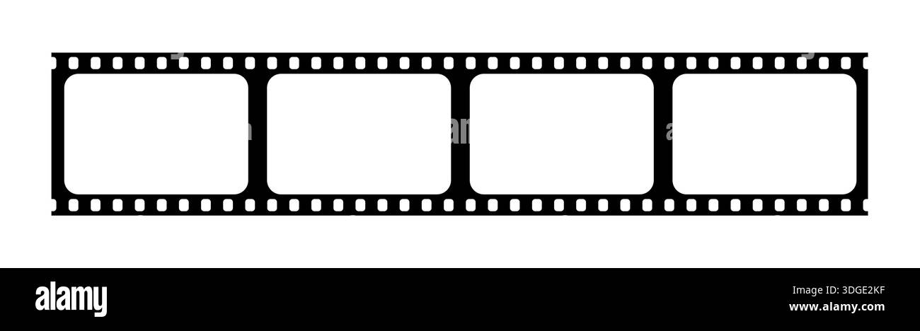 Film reel photo cinema strip icon. Film reel frame camera tape roll ...