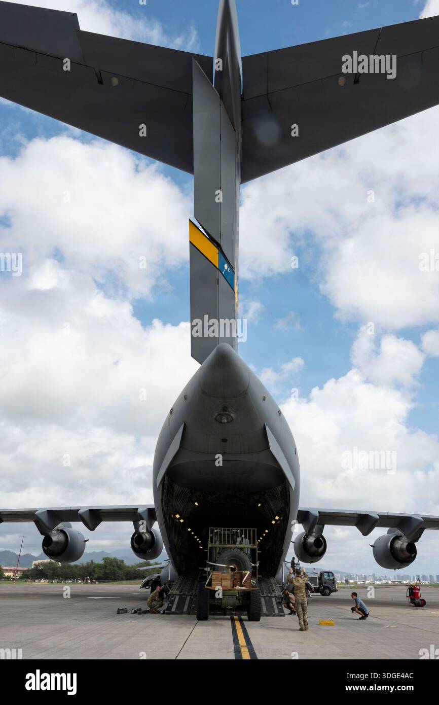 U. S. Air Force Airman 1st Class Lane Bradley a loadmaster assigned to ...