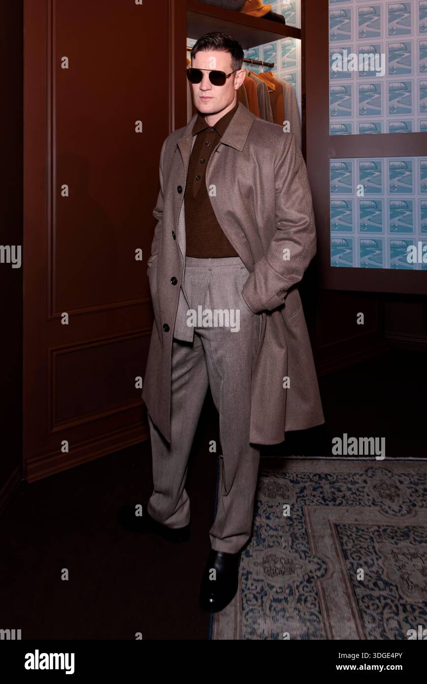 Matt Smith attends ZEGNA Fall-Winter 2026-27 runway during Paris ...
