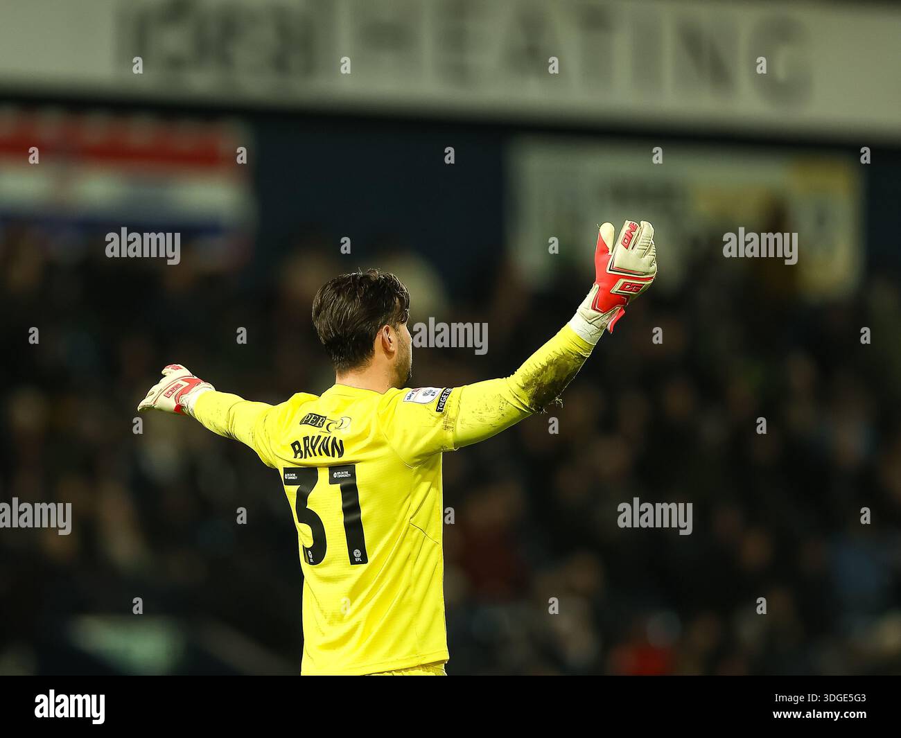 WEST BROMWICH, ENGLAND - JANUARY 16: Sol Brynn of Middlesborough shouts ...