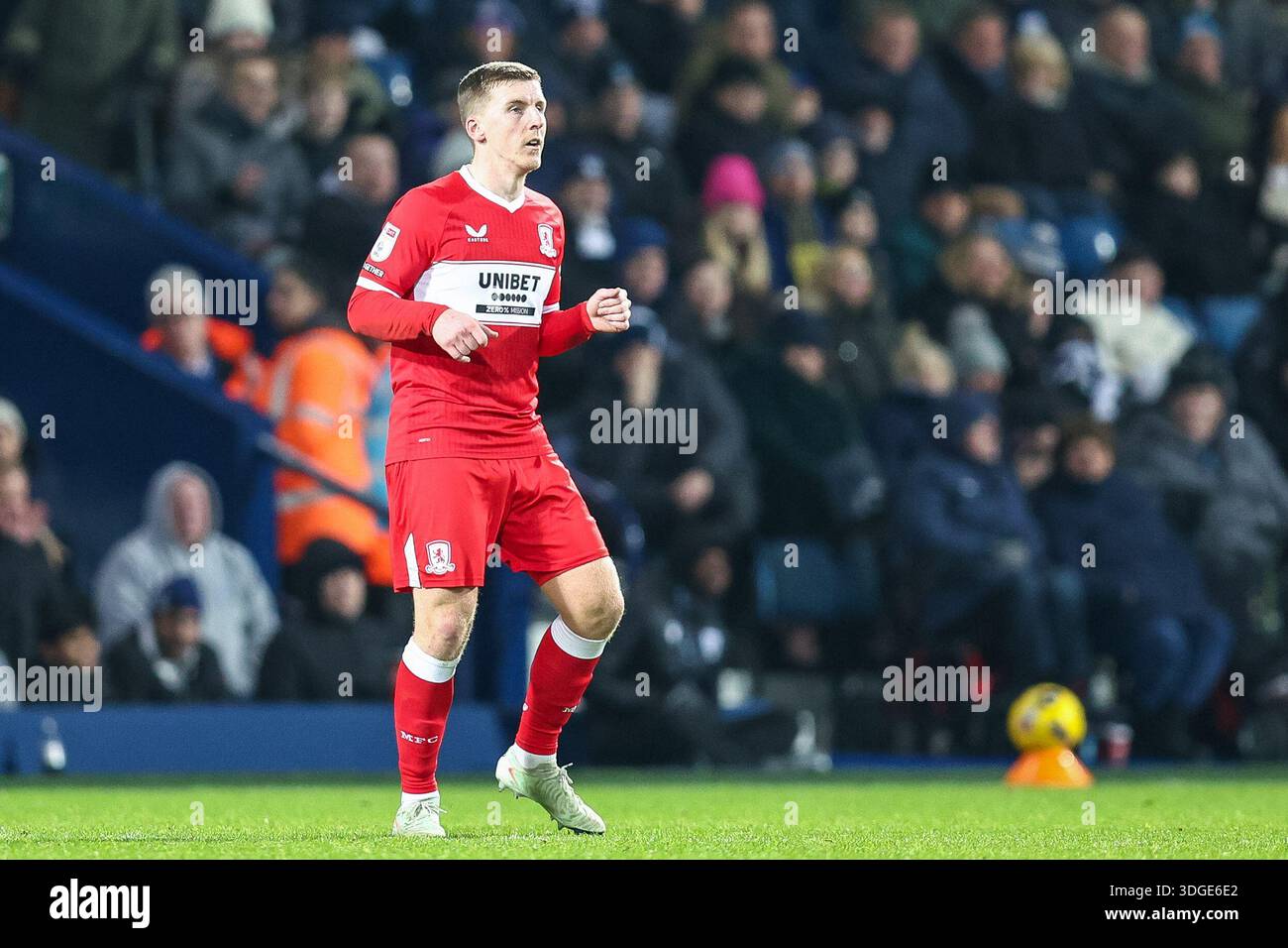 3, Matt Targett of Middlesbrough FC moves position during the Sky Bet ...