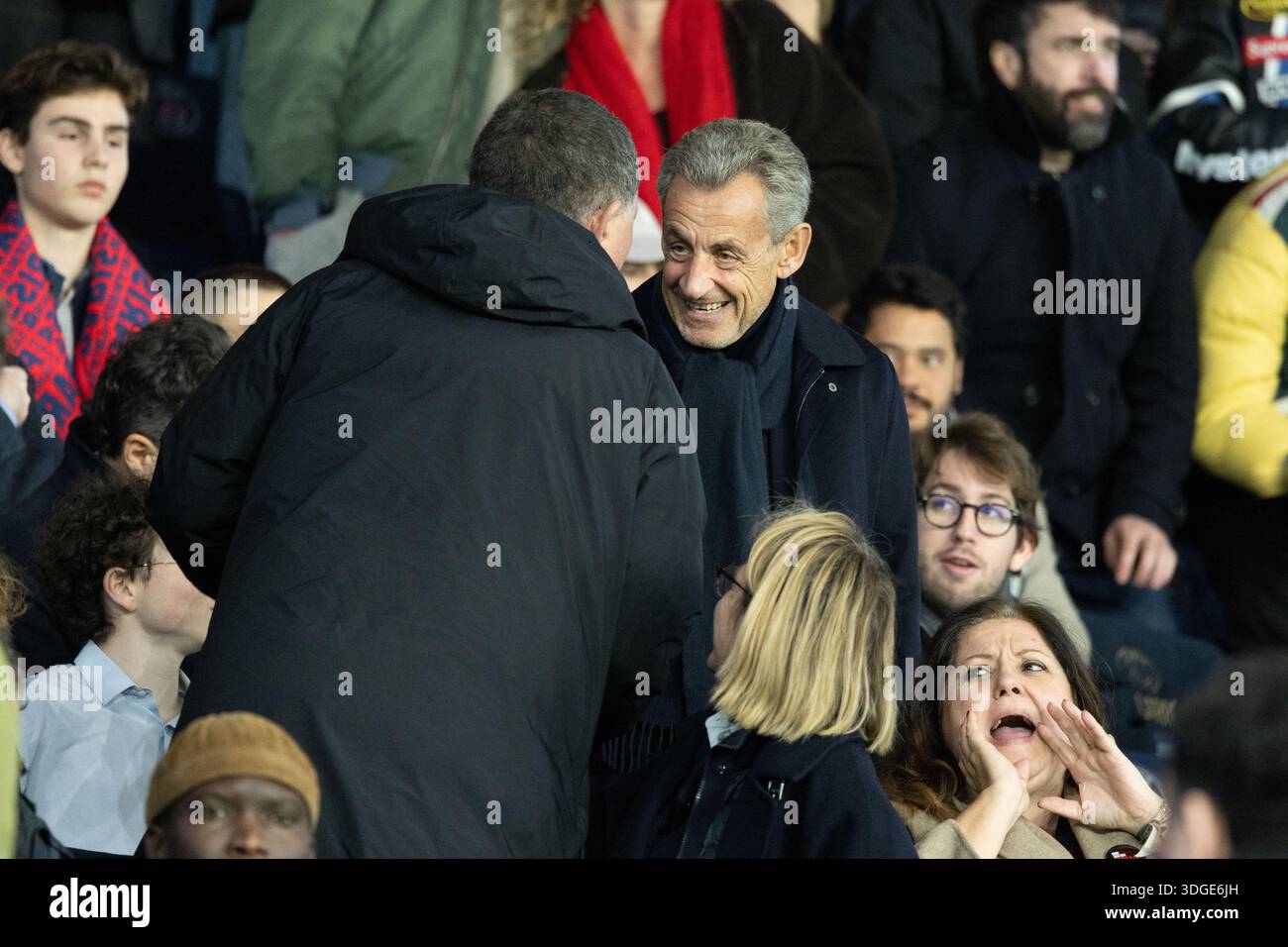 Former french President Nicolas Sarkozy during the French L1 football ...