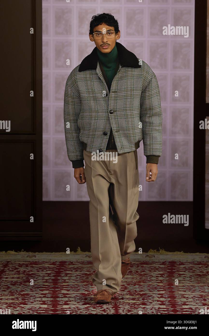 ZEGNA Menswear Fall-Winter 2026-27 runway during Paris Fashion Week ...