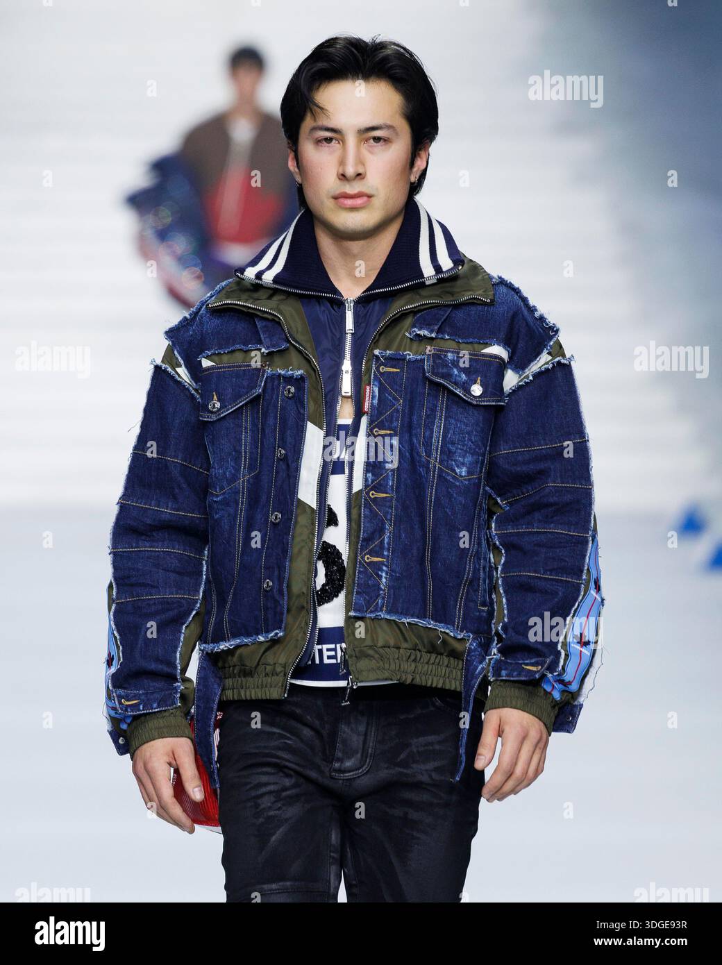 Hudson Williams at DSQUARED2 Menswear Fall-Winter 2026-27 runway during ...