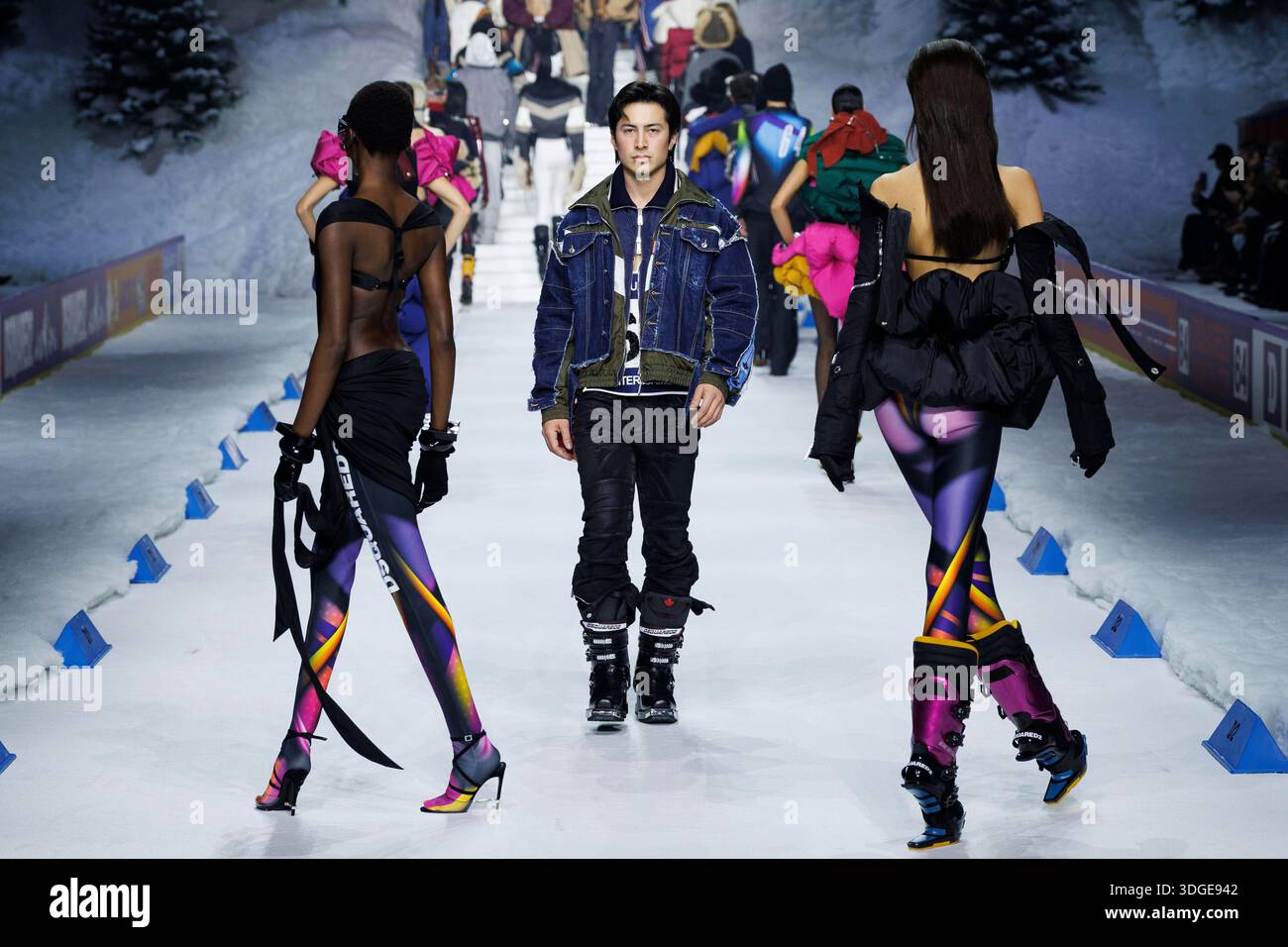 Hudson Williams at DSQUARED2 Menswear Fall-Winter 2026-27 runway during ...