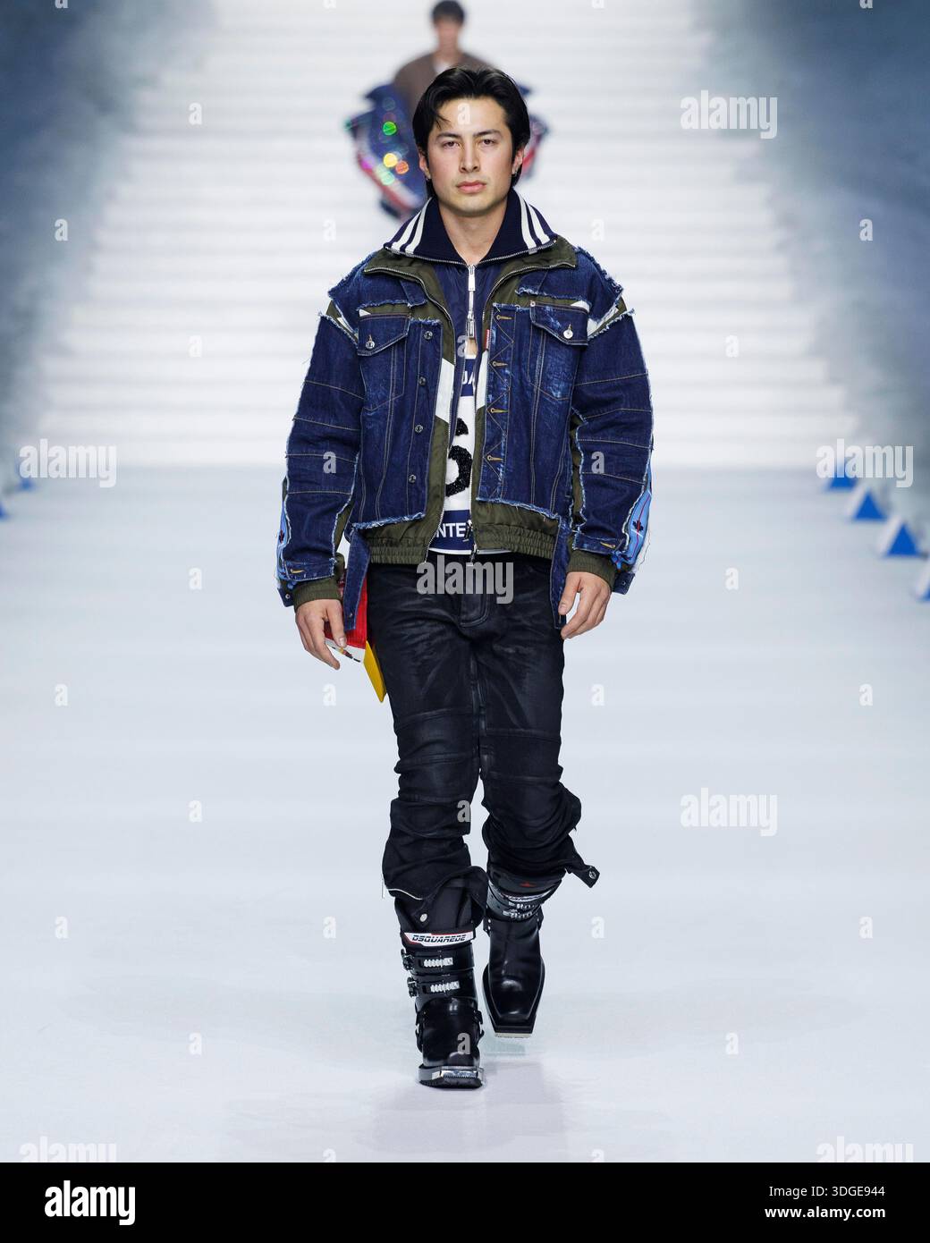 Hudson Williams at DSQUARED2 Menswear Fall-Winter 2026-27 runway during ...