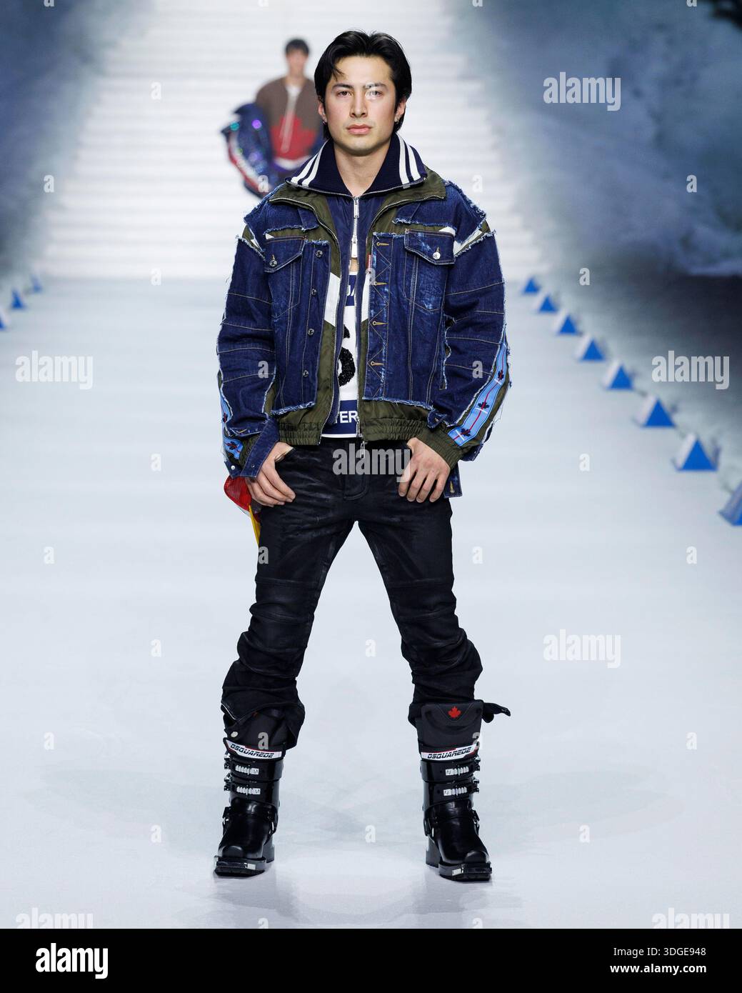 Hudson Williams at DSQUARED2 Menswear Fall-Winter 2026-27 runway during ...