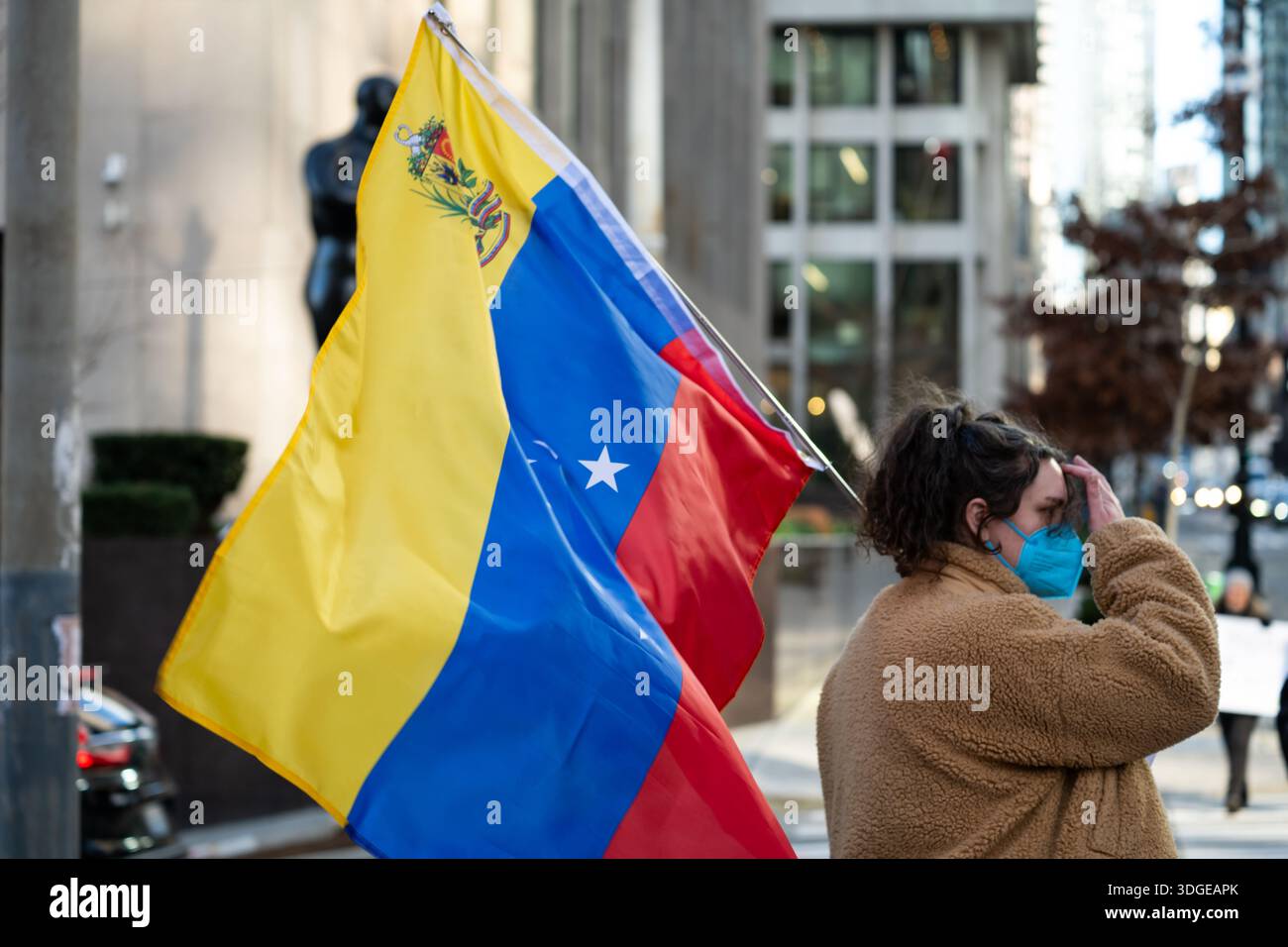 Seattle, USA. 15th Jan 2025. Just after 12:00pm protestors gathered at ...