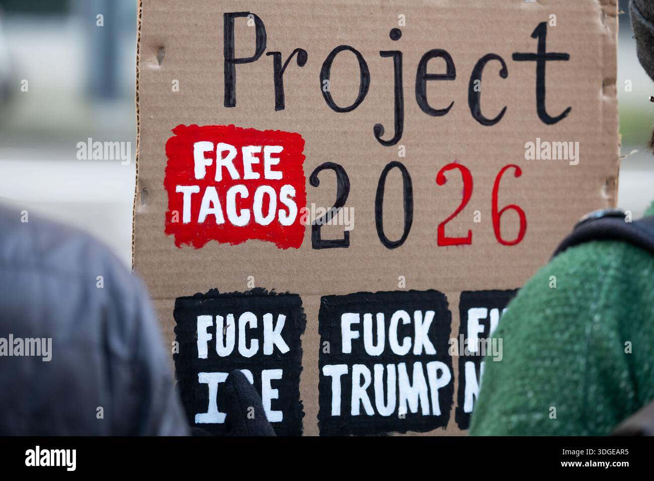 Seattle, USA. 15th Jan 2025. Just after 12:00pm protestors gathered at ...