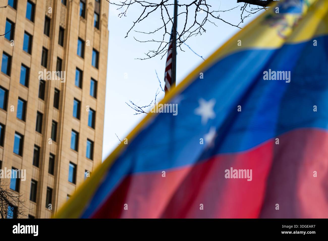Seattle, USA. 15th Jan 2025. Just after 12:00pm protestors gathered at ...
