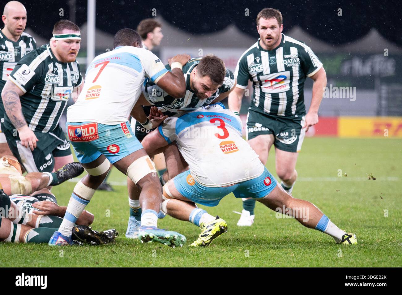 Facundo Isa of Pau during the Champions Cup match between Pau and Bulls ...