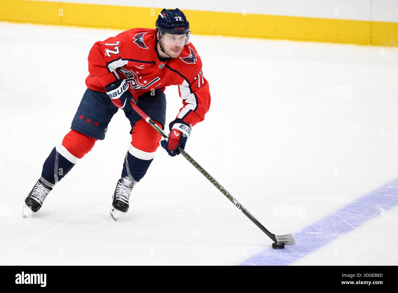 Washington Capitals left wing Anthony Beauvillier (72) in action during ...