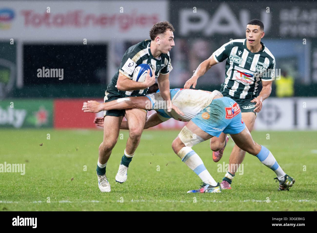 Quentin Valentino of Pau during the Champions Cup match between Pau and ...