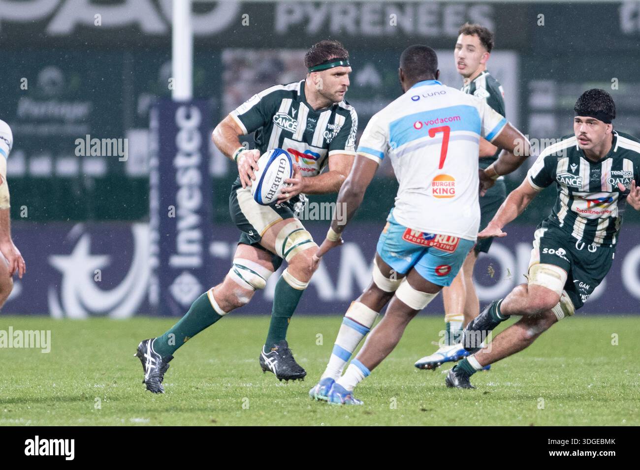 Luke Whitelock of Pau during the Champions Cup match between Pau and ...