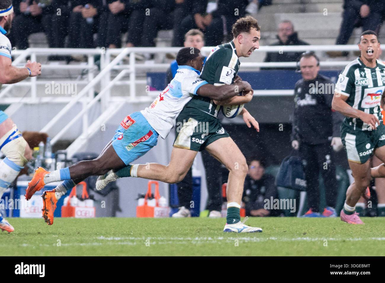 Quentin Valentino of Pau during the Champions Cup match between Pau and ...