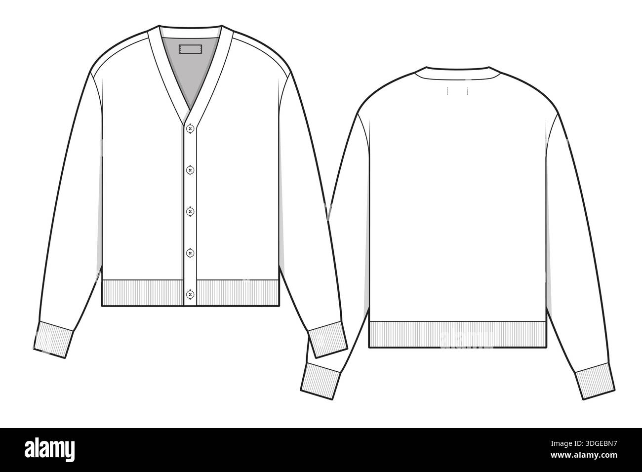 Template outerwear design Cut Out Stock Images & Pictures - Alamy