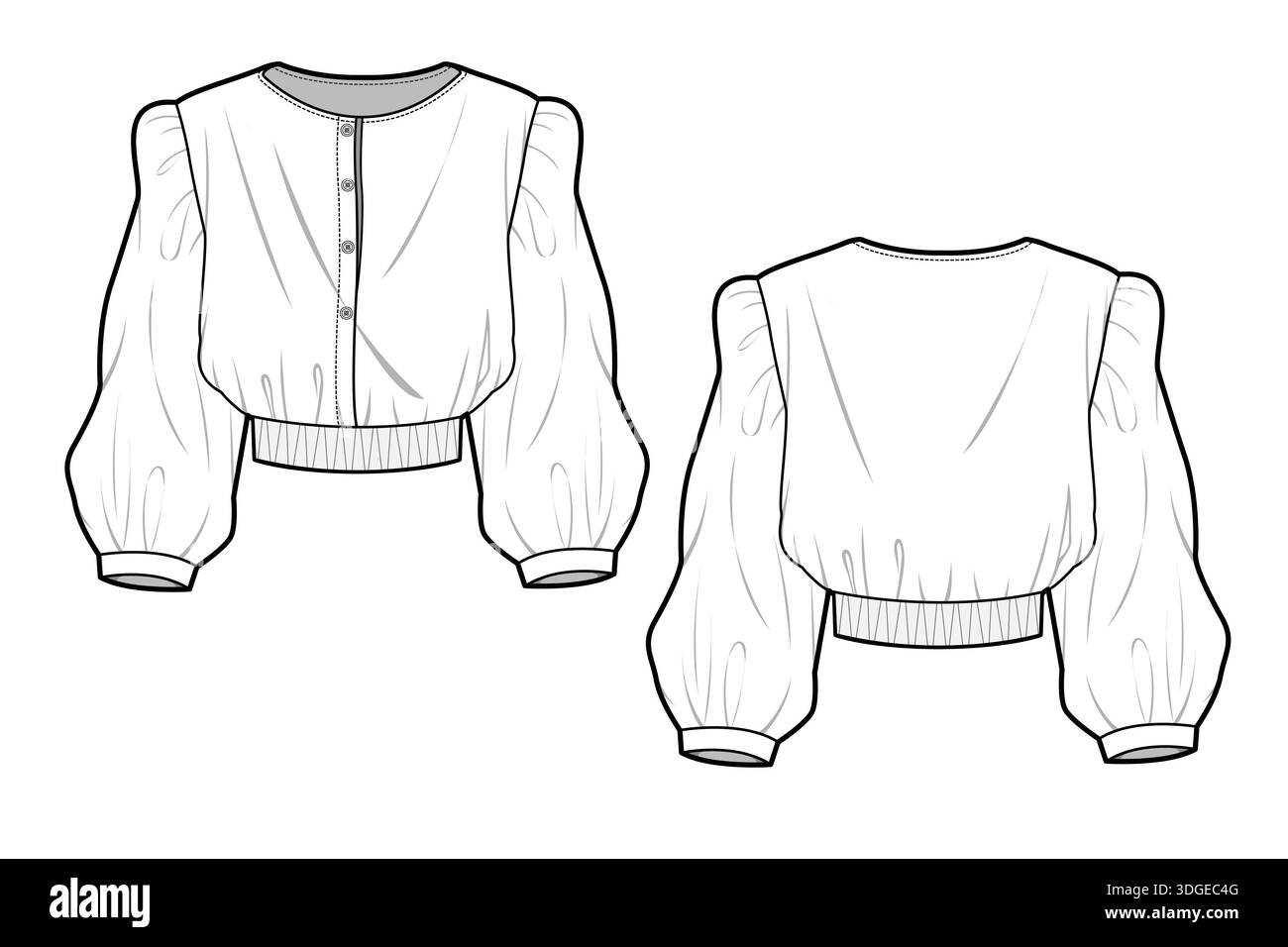 Blouson tops design hi-res stock photography and images - Alamy