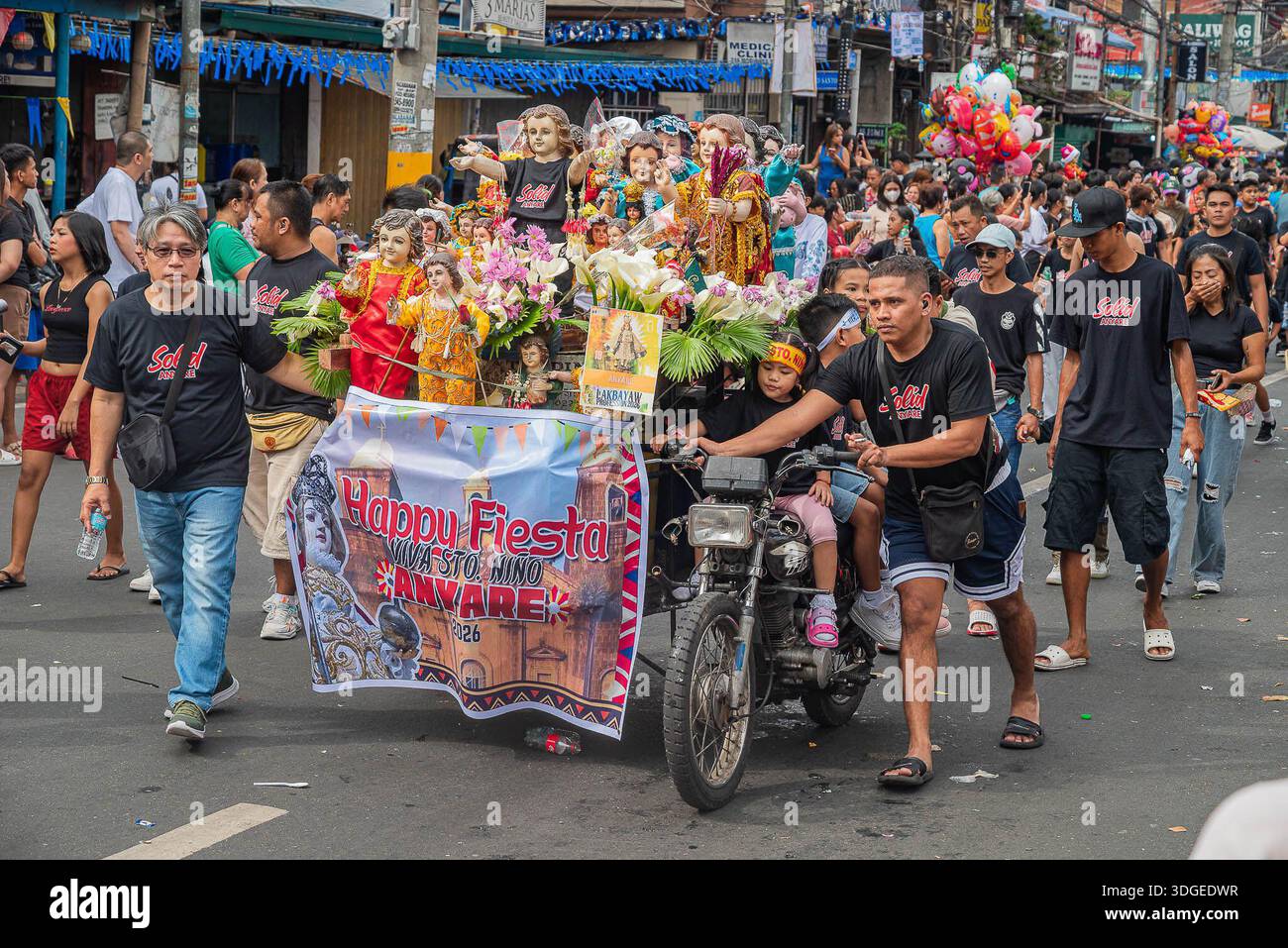 Manila, Metro Manila, Philippines. 17th Jan, 2026. A tricycle filled ...