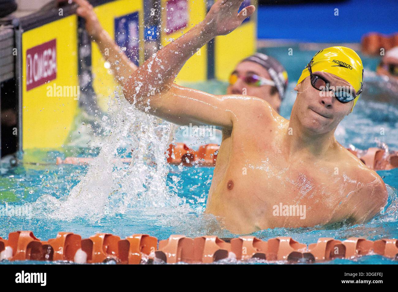 January 16, 2026: Ryan Erisman winning in the menÃ•s 200 LC Meter ...